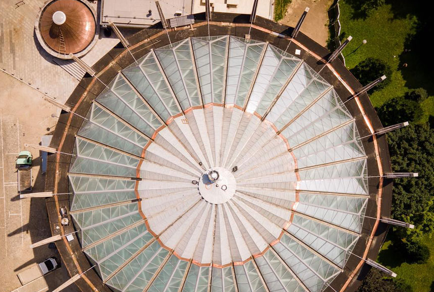 Szklany dach rotundy - Muzeum Narodowe we Wrocławiu